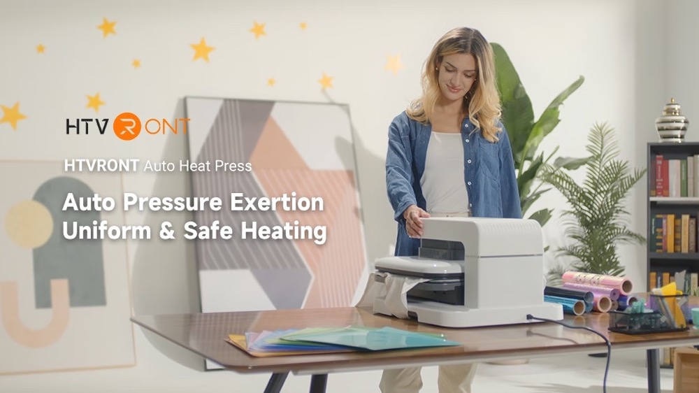 HTVRONT: The Heat Press with Auto Pressure Exertion - HugeBackers