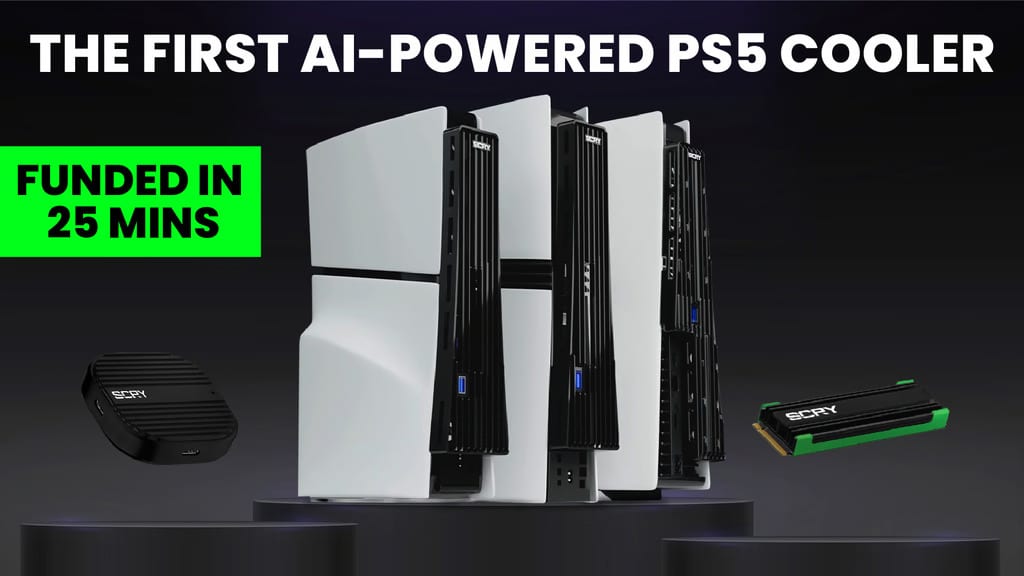 SCRY: The First AI-Powered PS5 Coolers & Fast-Cooling SSDs - HugeBackers